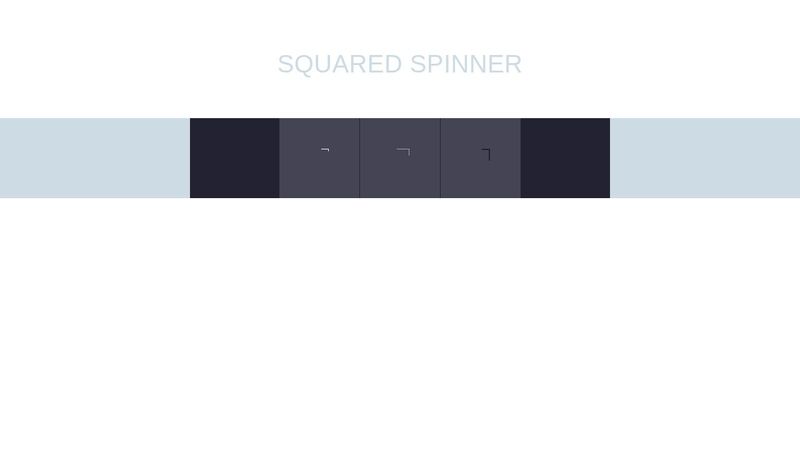 Squared spinner