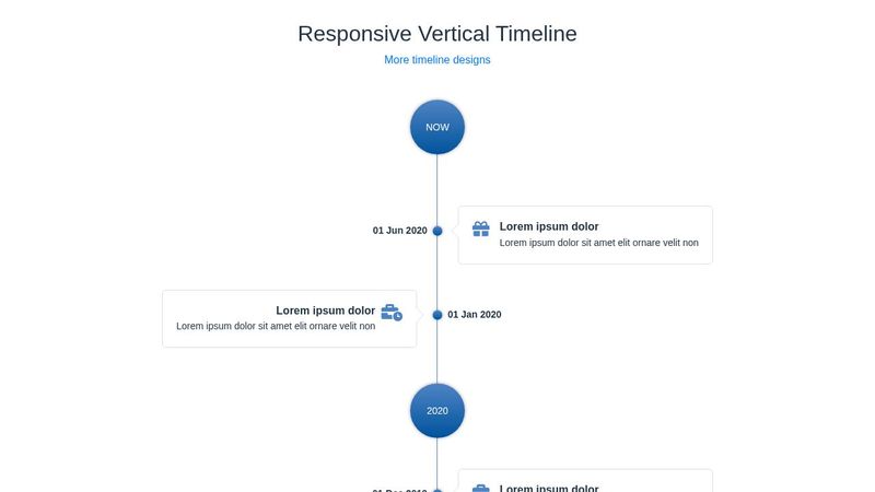 Responsive Vertical Timeline