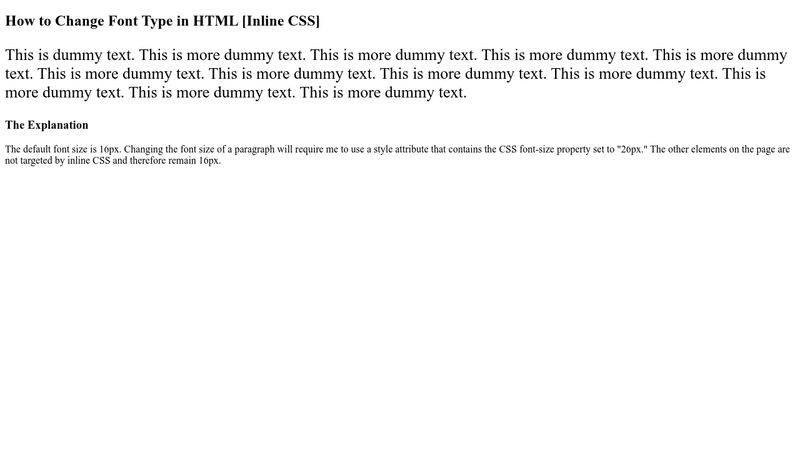 How To Change Font Size In HTML Inline CSS how-to-change-font-size-in-html-inline-css