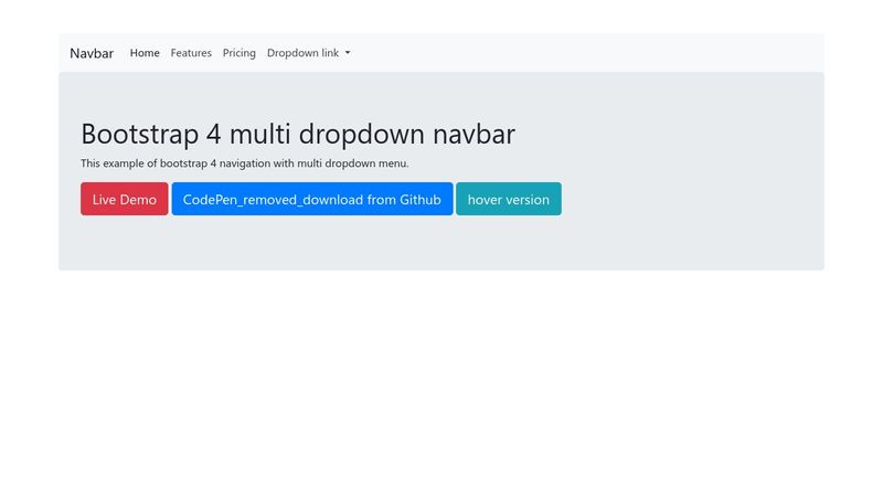 bootstrap-4-multi-dropdown-navbar