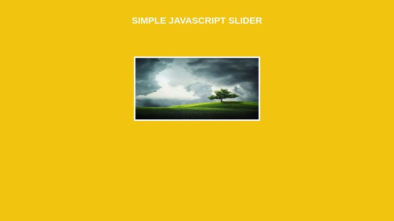 Simple JavaScript Slide