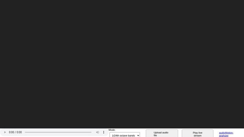 audioMotion-analyzer no canvas example audioMotion-analyzer no canvas example
