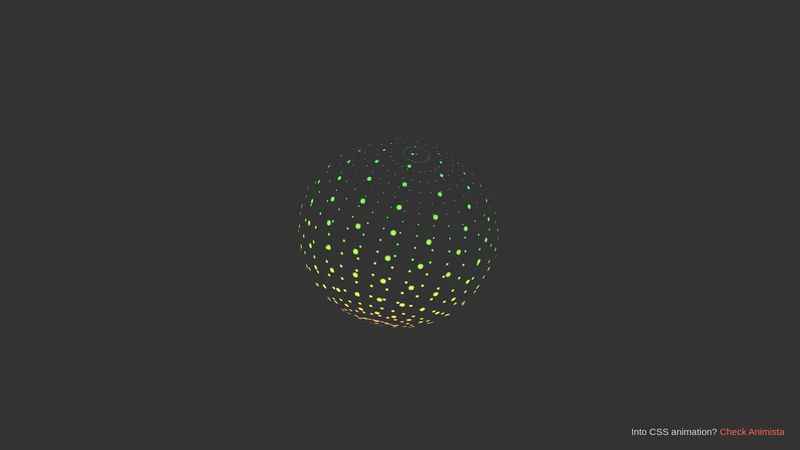 Pure CSS 3D Sphere