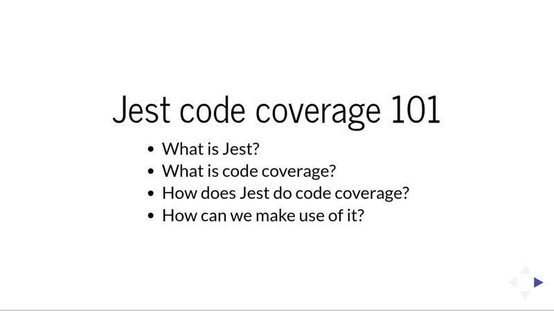 Jest Code Coverage Jest Code Coverage