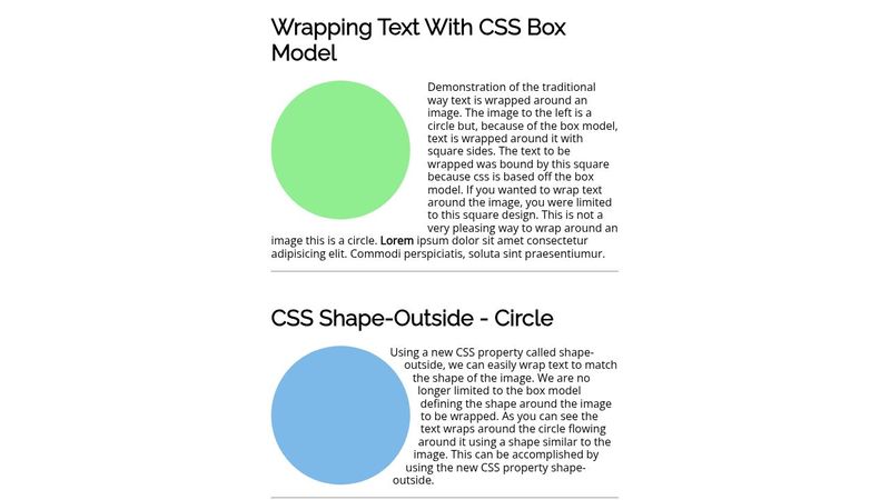 CSS Shape Outside - FCC