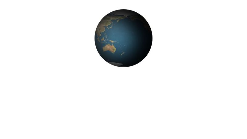 3d rotation of Earth css only