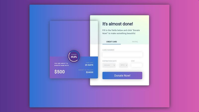 Credit Card UI/UX | html + css