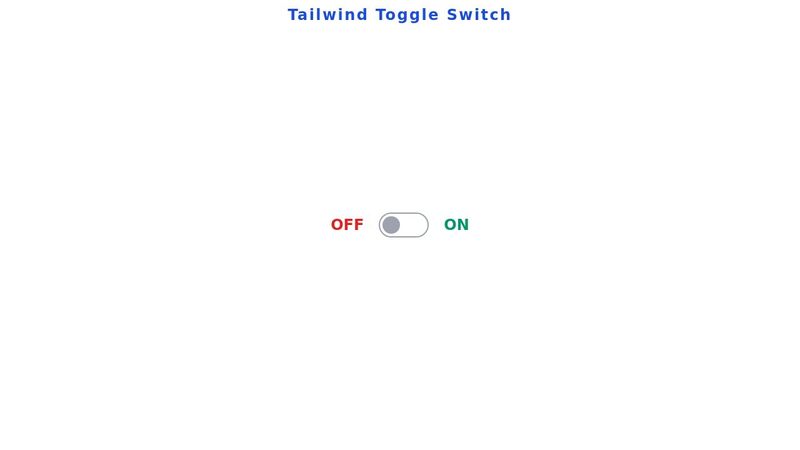 Tailwind Toggle Switch tailwind-toggle-switch