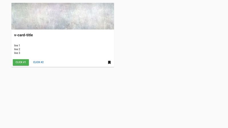 Example: v-card (Vuetify)