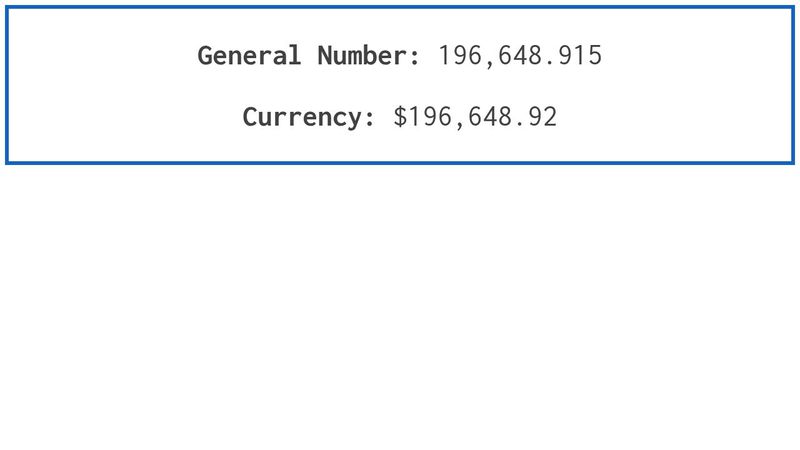 Formatting Numbers with Commas