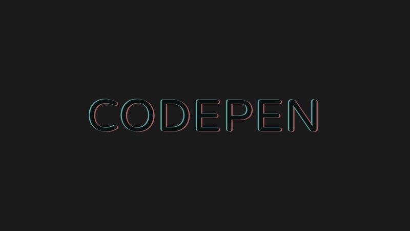 CodePen Text Effect