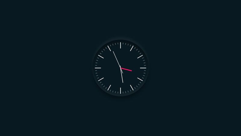 svelte | neumorphic analog clock