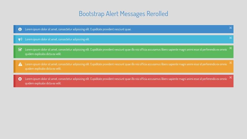 Bootstrap Alert Messages