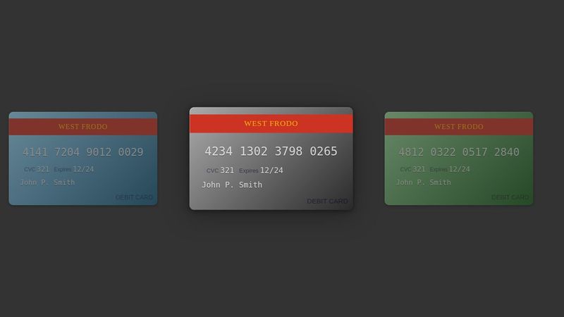 CSS Credit card template