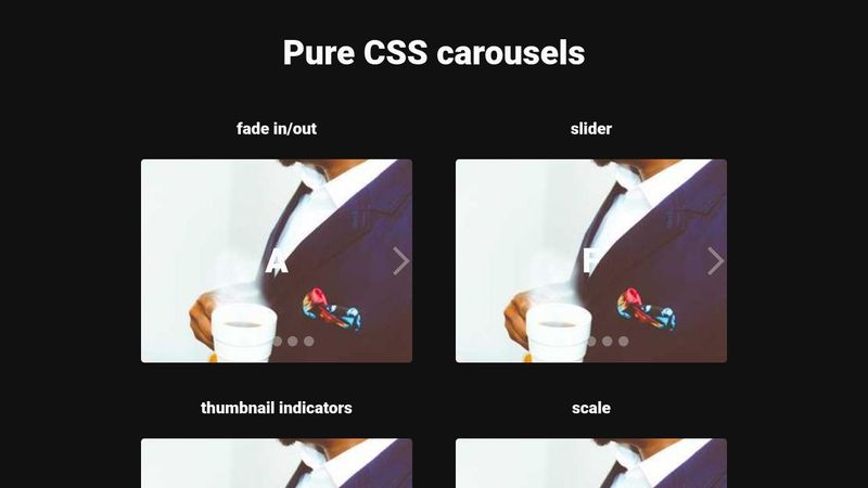 c(ss)arousel - pure CSS carousels 🎪🐎🎪🐎🎪🐎