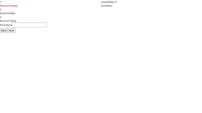 React Multi Step Form React Multi Step Form