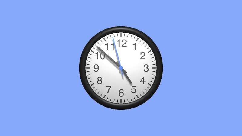 Analog Clock in Three.js