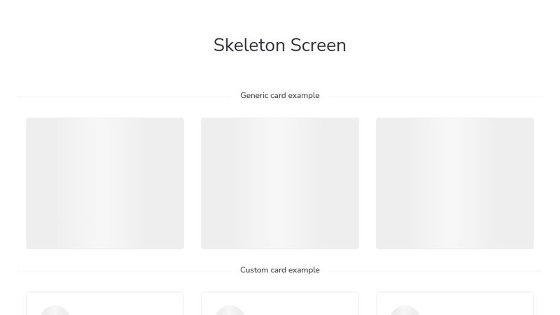 Skeleton Screen