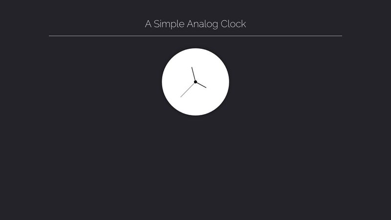 Simple Analog Clock
