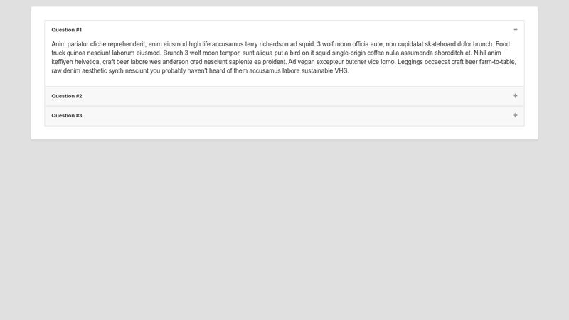 Bootstrap Accordion FAQ Bootstrap Accordion FAQ