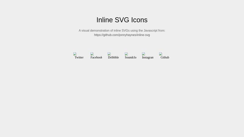 Inline SVG Icons