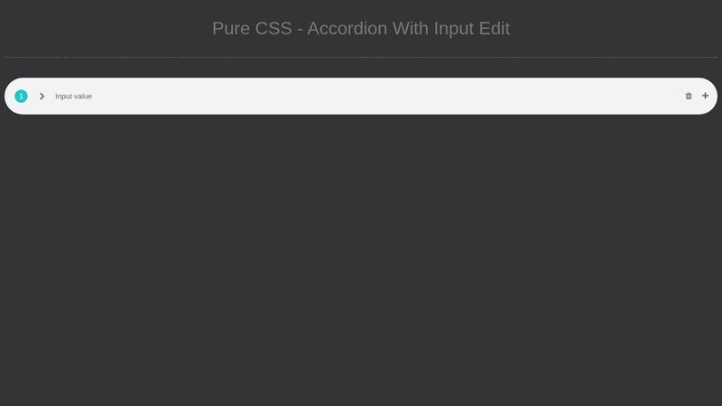 Pure CSS Accordion With Input Edit pure-css-accordion-with-input-edit