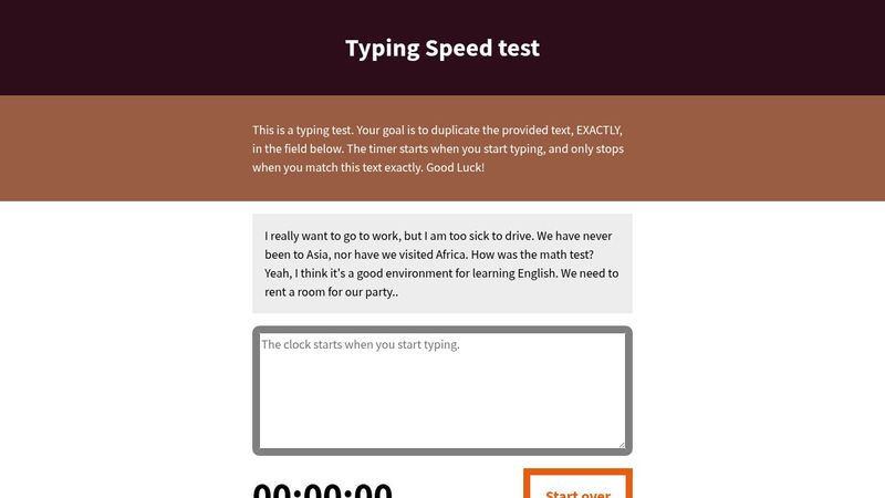 Typing Speed Test