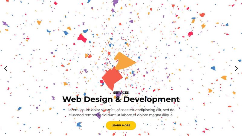 Three js - Particle Slider