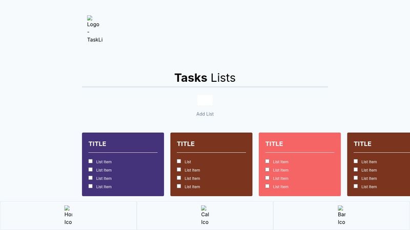 TaskList - TailwindCSS Component