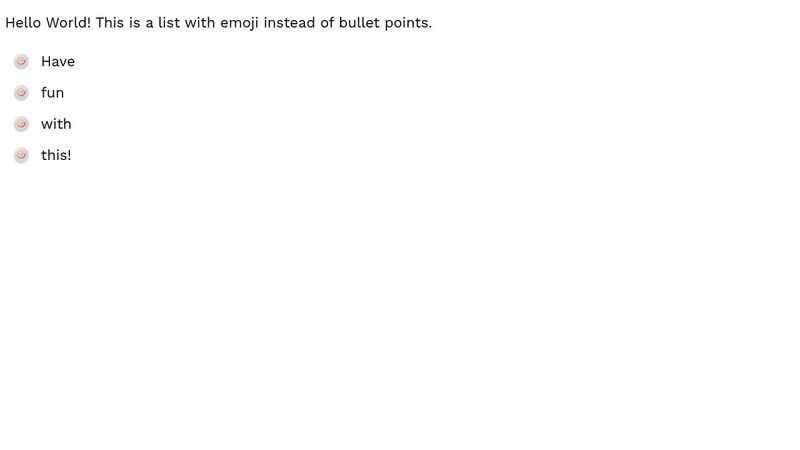 Emoji Bullet Points Emoji Bullet Points
