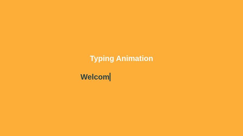 typing animation