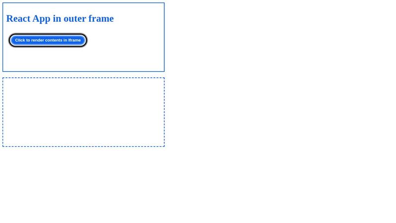 Portals Rendering in IFRAME (using React Hooks)