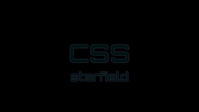 Pure CSS starfield