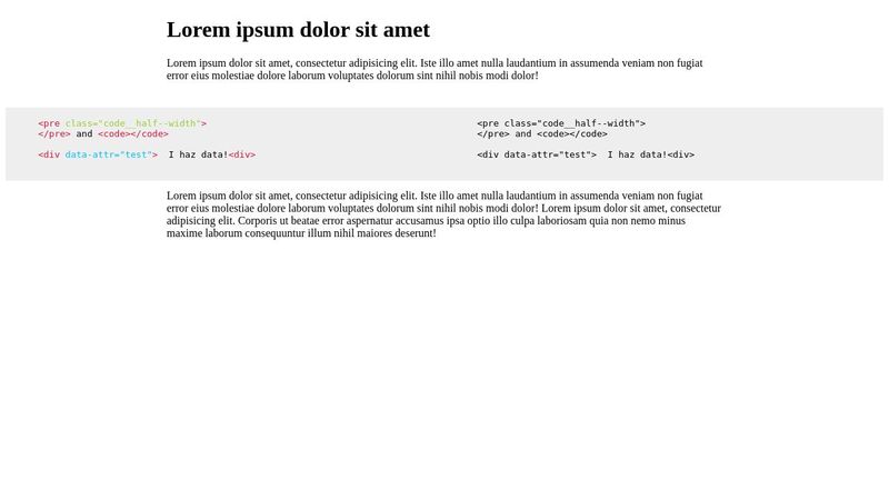 Side-by-Side Code Snippets