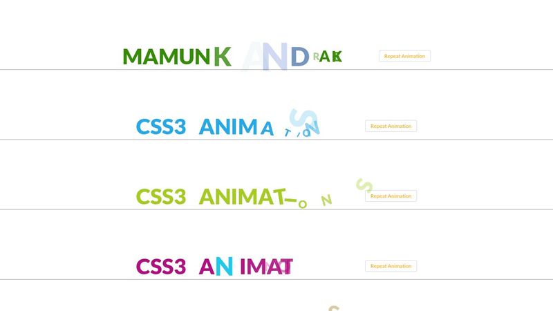 Pure CSS Text animation