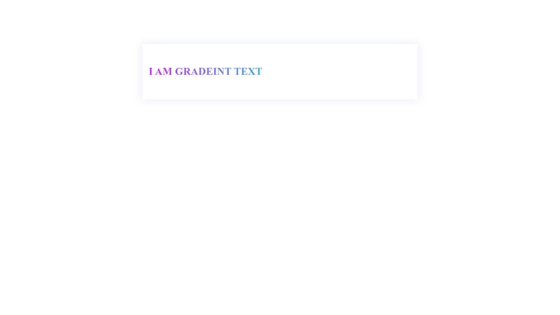Text Color Gradient Css text-color-gradient-css
