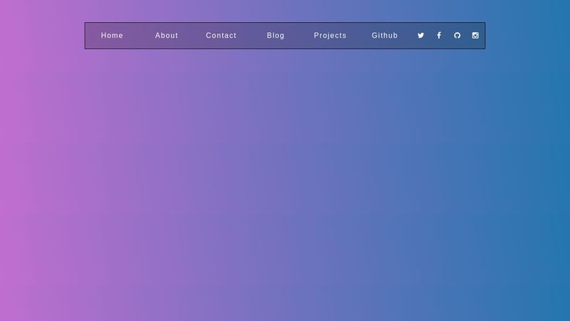 Navbar Using Flexbox