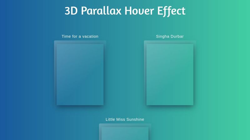 3D Parallax hover