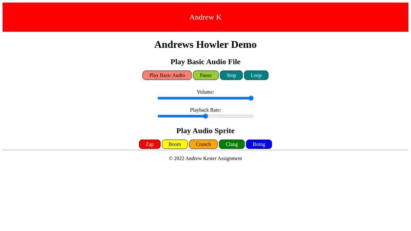 Howler.js Player