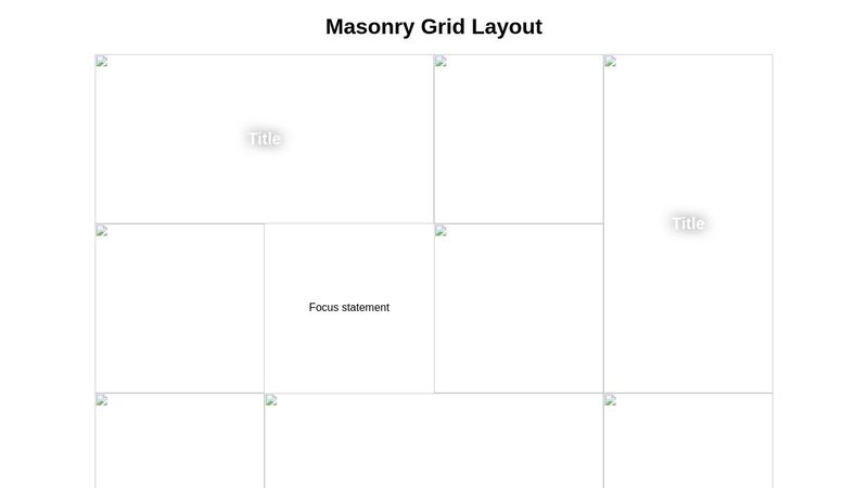 Masonry-Like Grid Layout