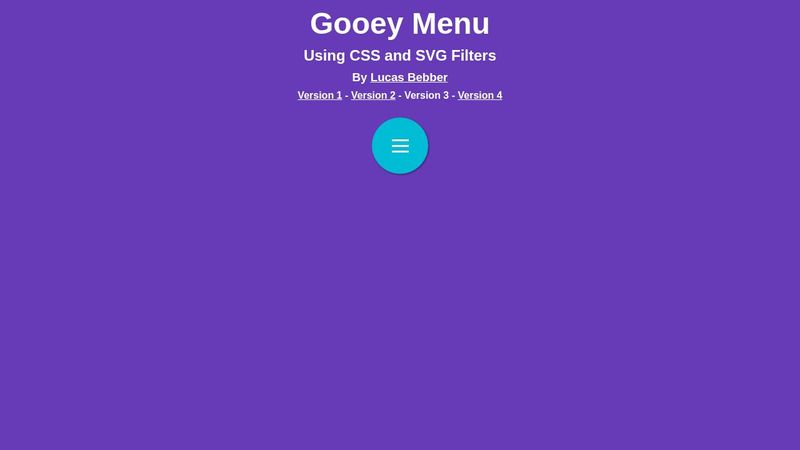 CSS Gooey Menu (Version 3)