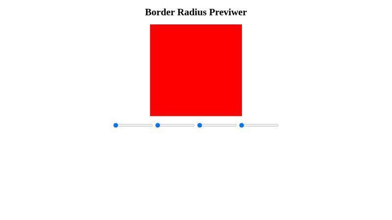 Dynamic Border Radius Previewer