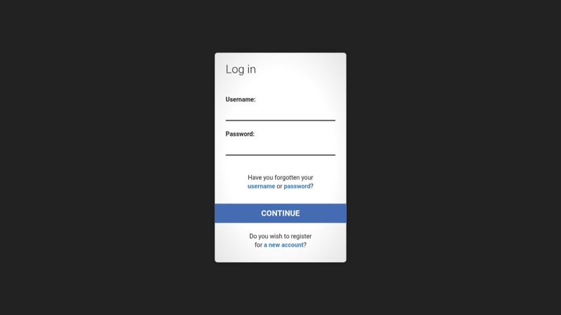 Simple Login Widget
