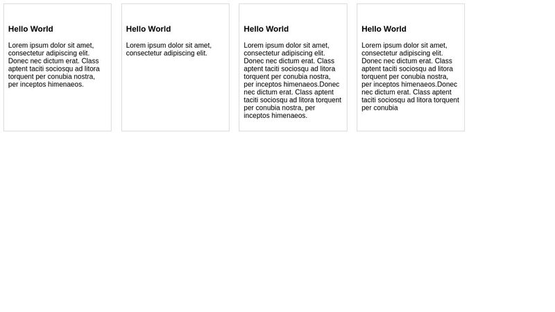Css Flexbox Equal Height Columns Not Working