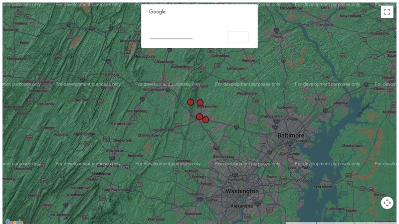 google map - d3 overlay