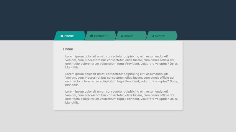 Navbar with pure css