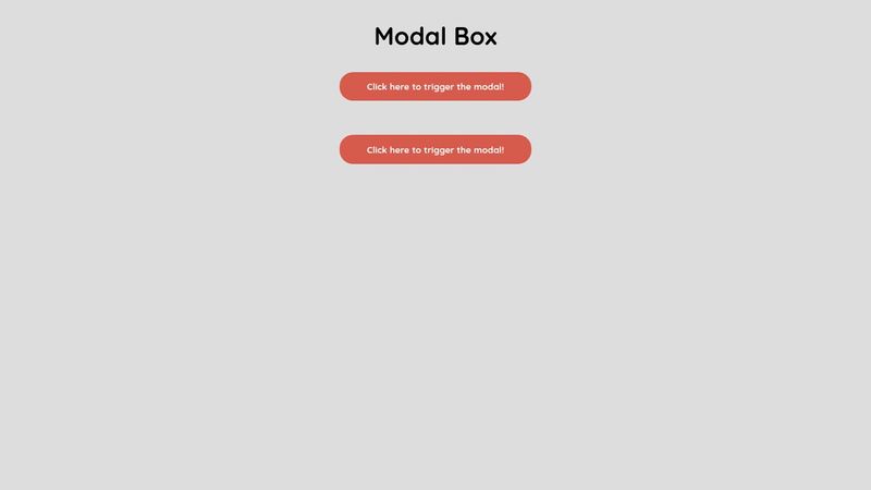 Custom modal box