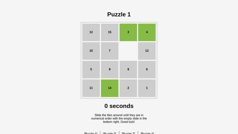 Tile Puzzle Game