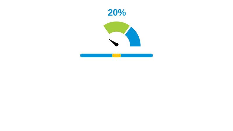 SVG speedometer CSS slider (спидометр, ползунок)