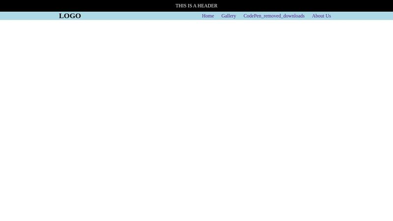 Navbar With Header